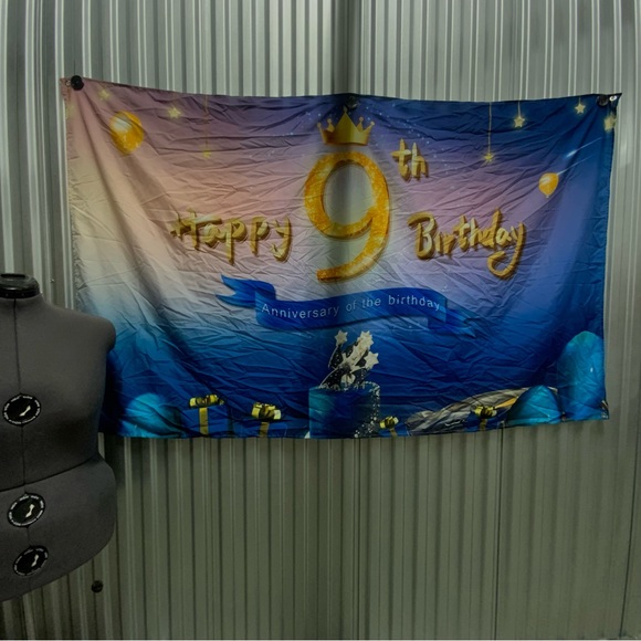 Wall Decor | 3 For 2 Happy Golden 9th Birthday Anniversary 3 X 6 Flag ...